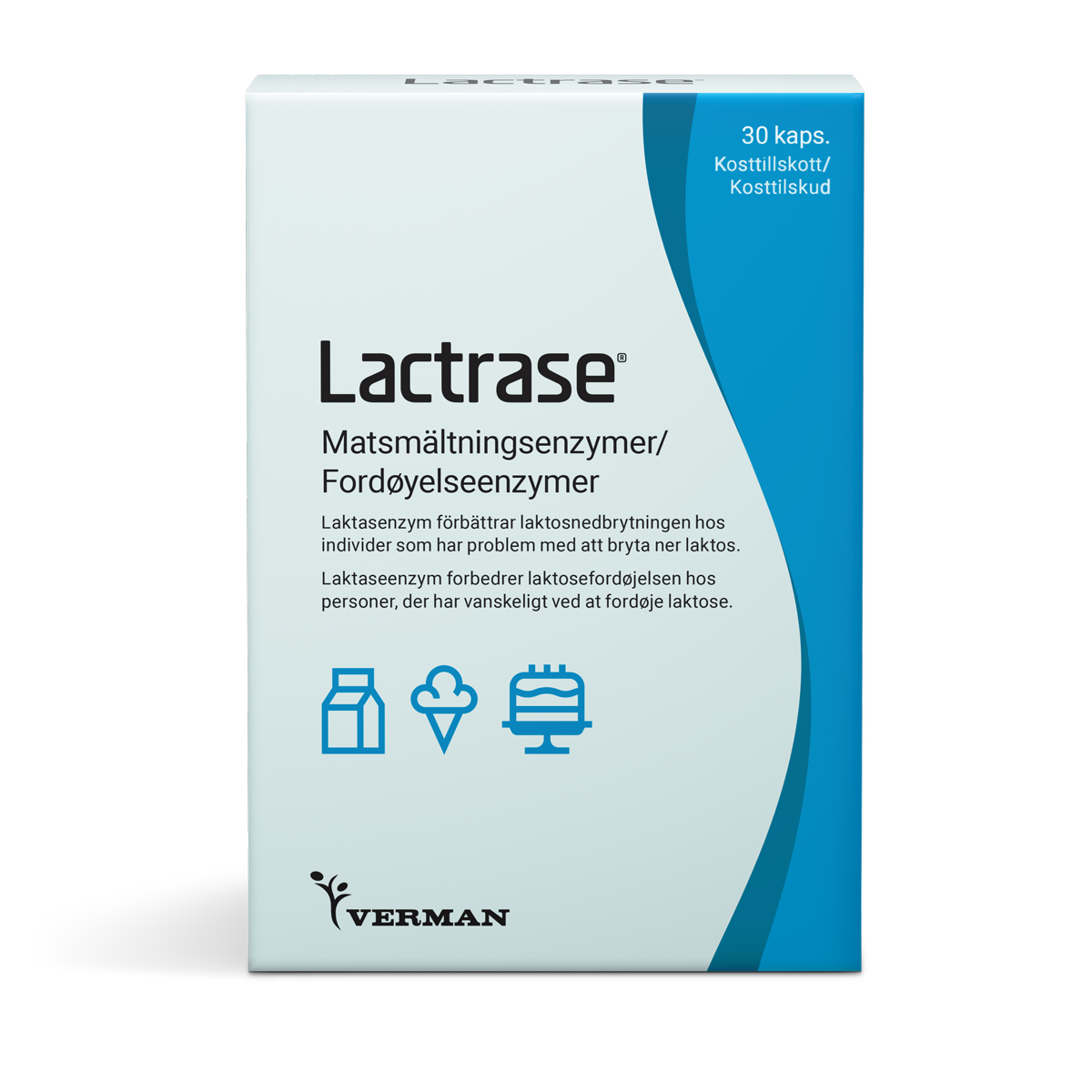 Lactrase 30 kapslar | Enzymprodukter
